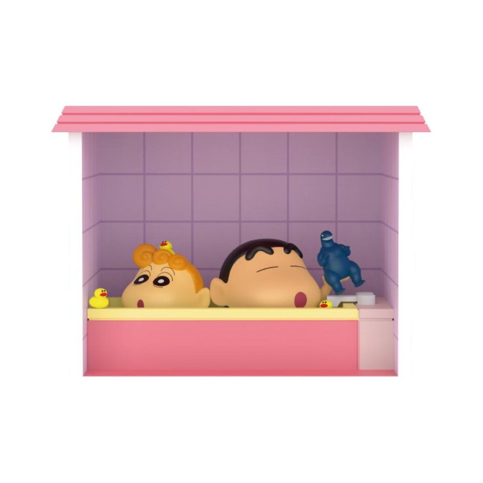 Коллекционные персонажи унисекс 52TOYS Crayon Shin Chan, Central District, Confirmed-Sibling Bath Time (Open)