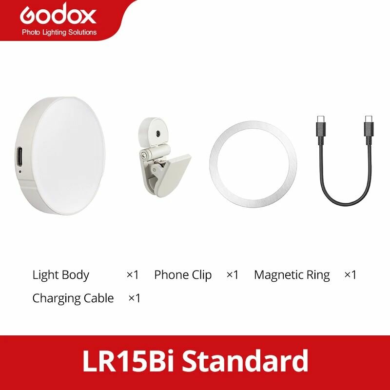 GODOX LR15BI LR30BI Двухцветная заполняющая подсветка Selfie LED Ring Light для телефона