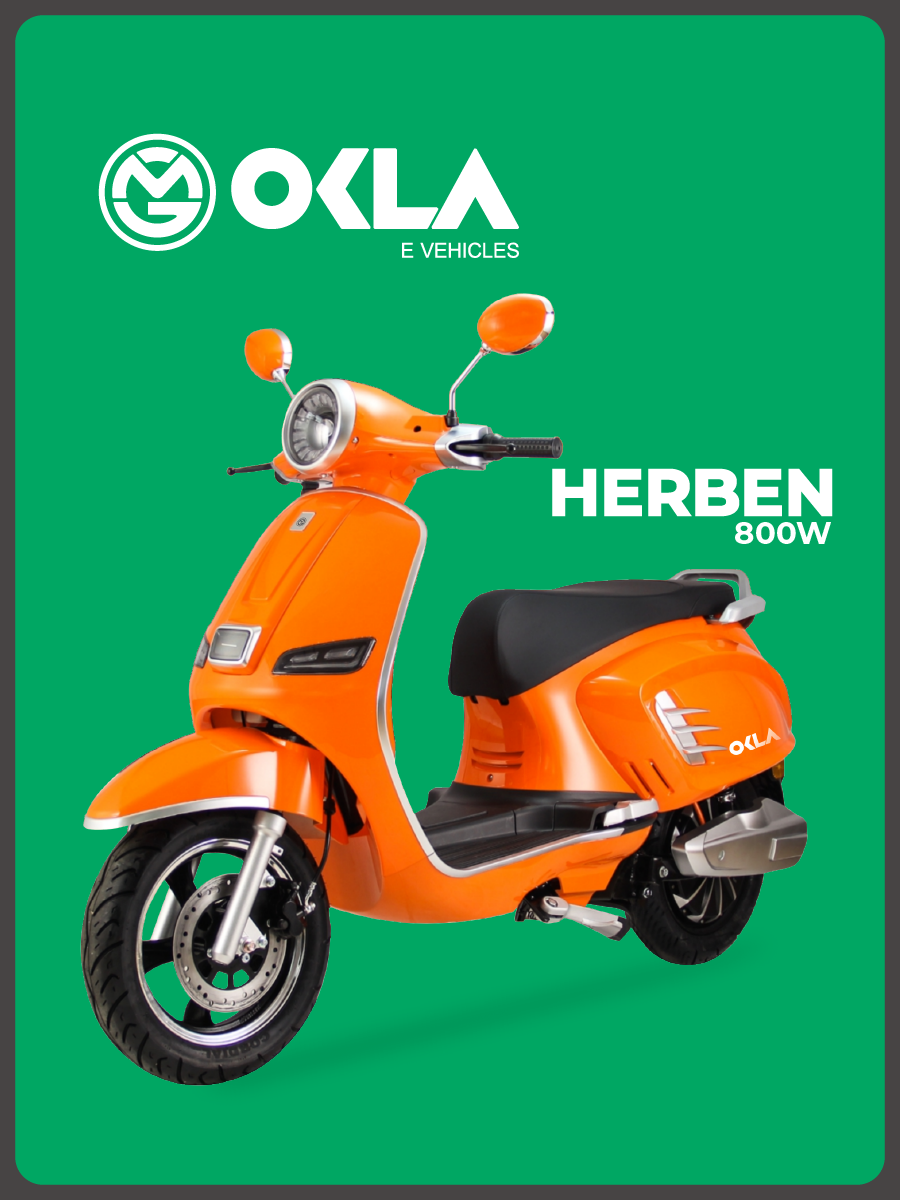 Электроскутер OKLA HERBEN - Orange - 3000W
