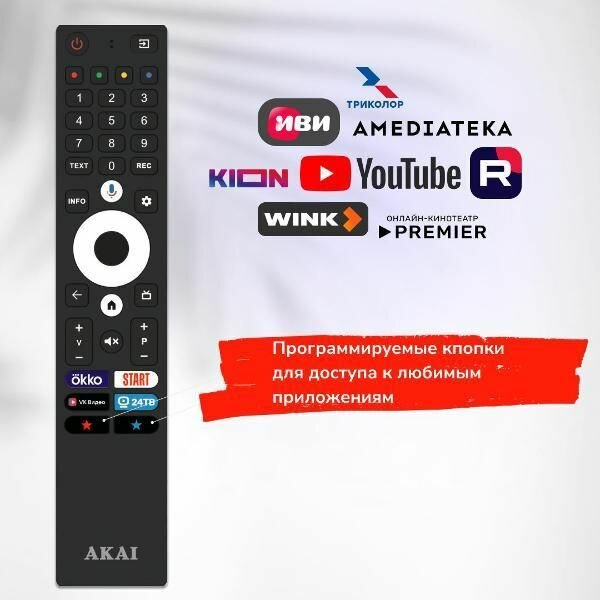 Пульт ДУ для ТВ, приставки ТВ, DVD-плеера AKAI CX-636 (SMART series)