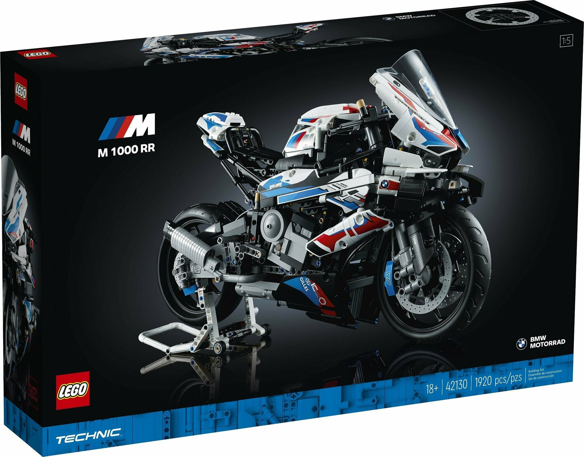 Конструктор LEGO Technic 42130 BMW M 1000 RR, 1920 дет.