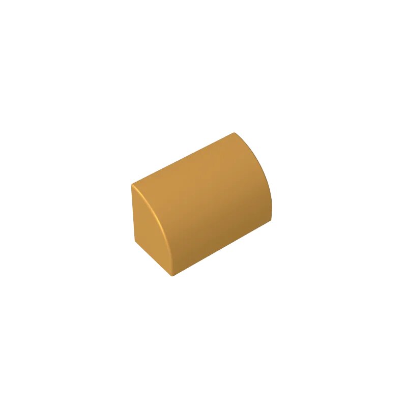 Gobricks блоки изогнутые 1x2x1, Цвет: 035, 10 шт.