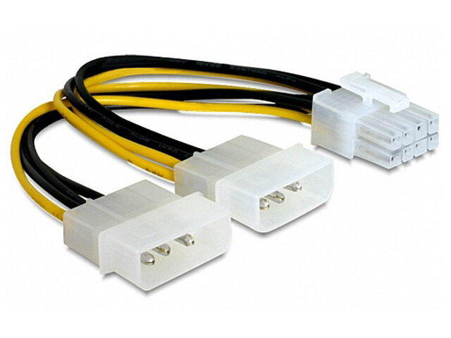Разветвитель питания 2x Molex-PCI Express 8pin max 200w