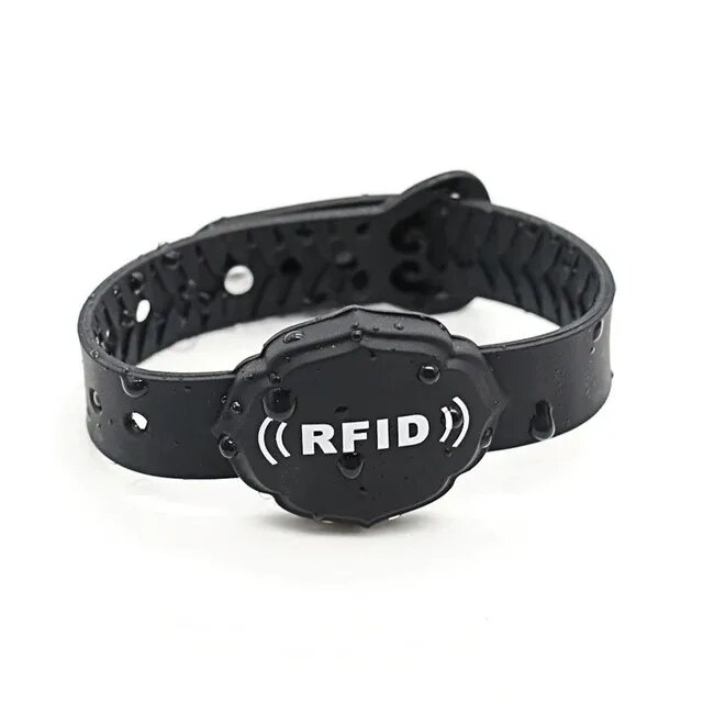 RFID браслет черный, чип T5577, 1 шт.