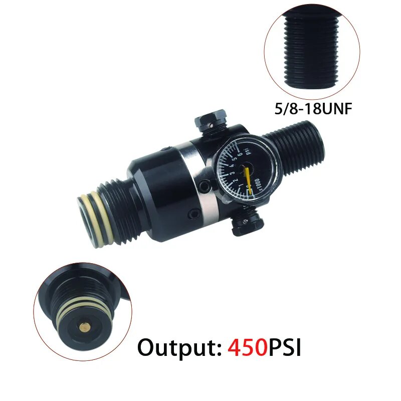 HPA 360° Регулятор давления для подводного плавания и аквариума 5-8-18UNF 450PSI