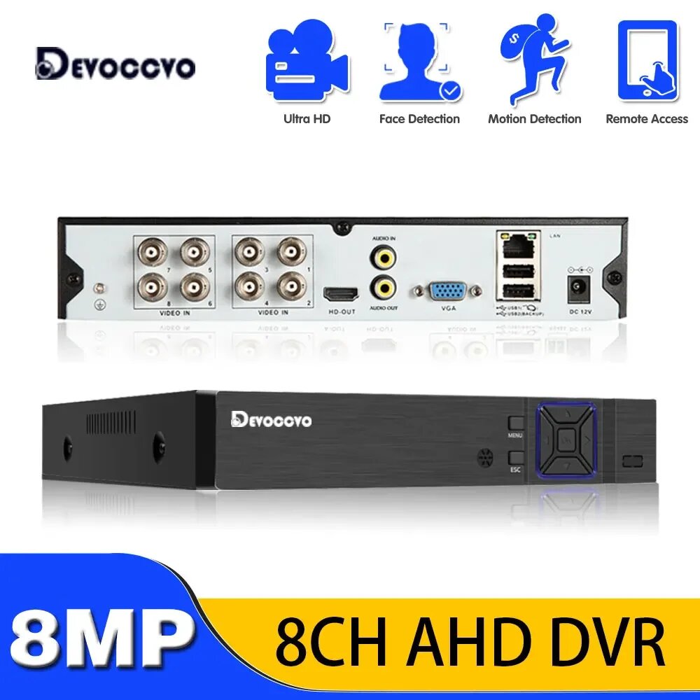 Devoccvo Xmeye Pro 4K 8MP 8CH, EU plug