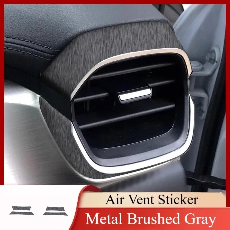 Наклейка на воздуховод Metal Brushed Gray для Geely Coolray