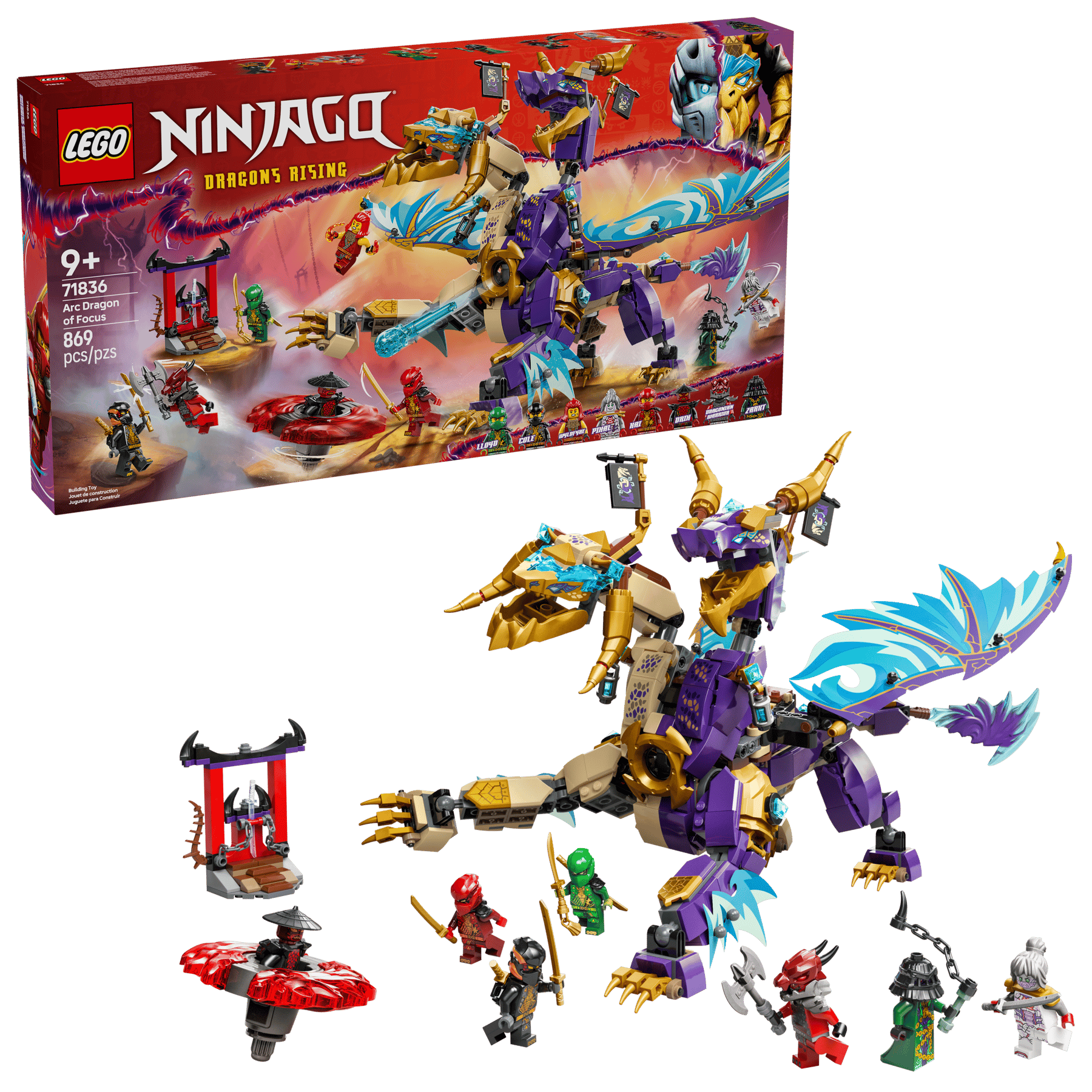Конструктор LEGO Ninjago Arc Dragon of Focus 71836 Архидракон Фокуса, 869 дет.