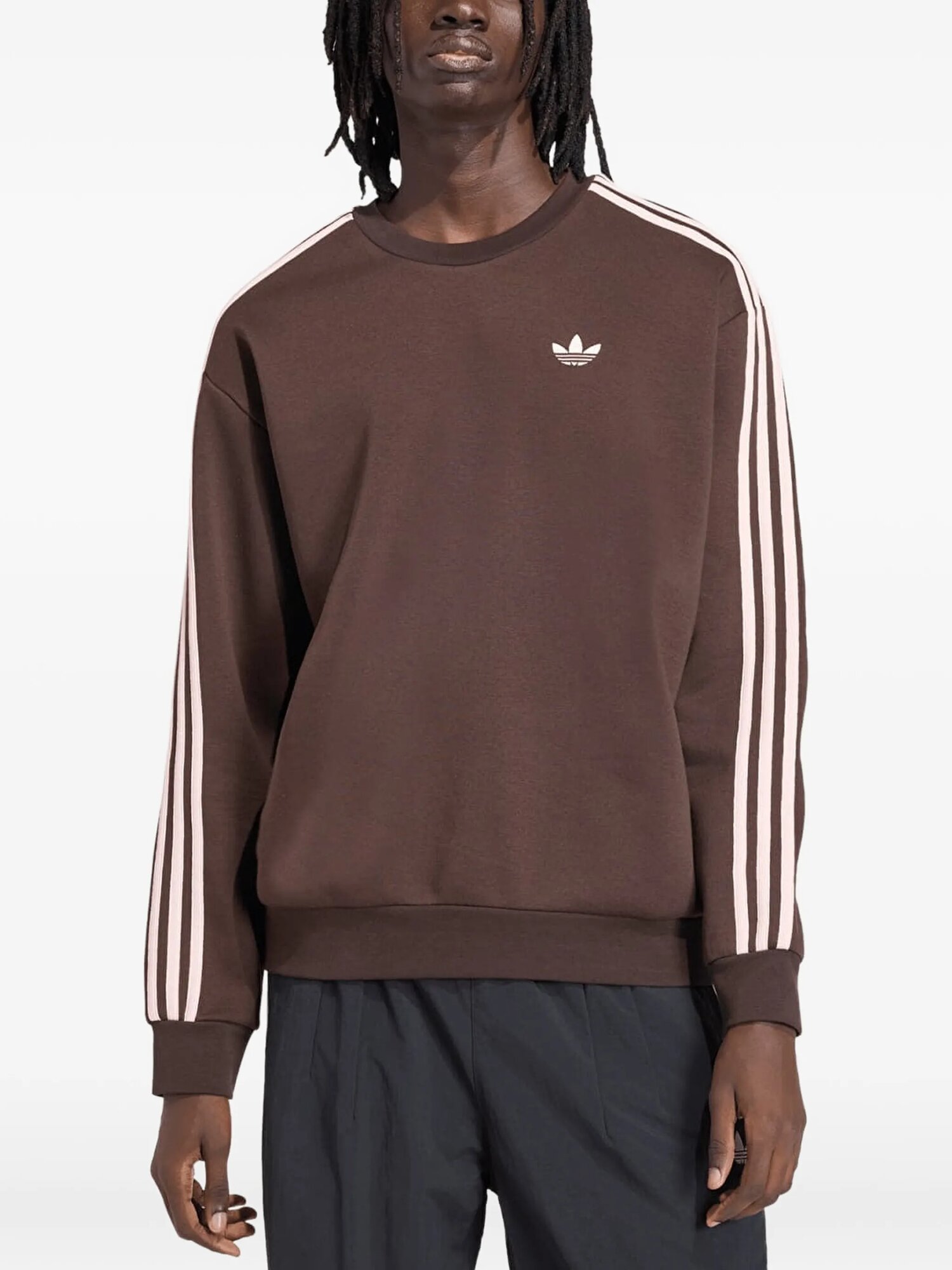 Худи adidas, размер L, , коричневый