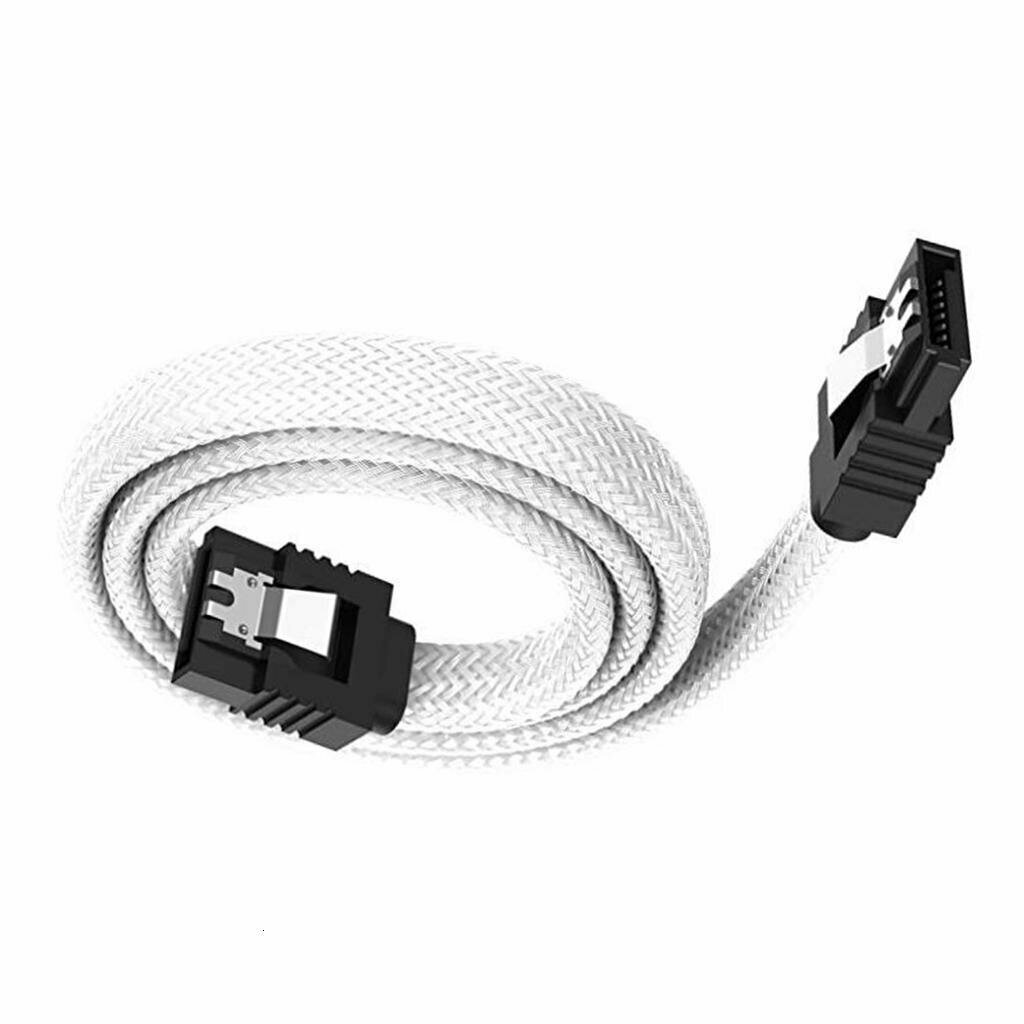 Кабель SATA 3.0, 50 см, Белый