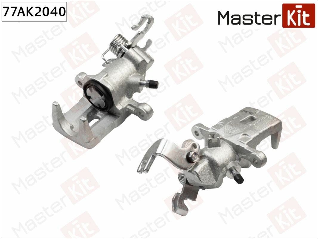 Тормозной суппорт задний правый Hyundai LANTRA 1995-2000 Kia CERATO 2004-, Kia CEE'D 2006 - MasterKit арт. 77AK2040