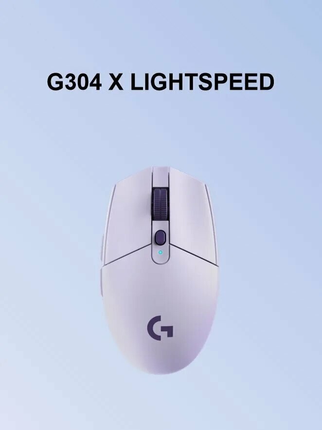 Logitech Игровая мышь беспроводная G304 X LIGHTSPEED, сиреневый