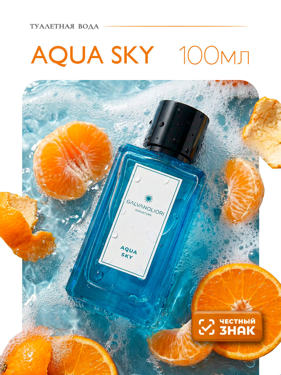 Туалетная вода мужская Parfums Constantine GalvanoLiori Signature Aqua Sky 100мл