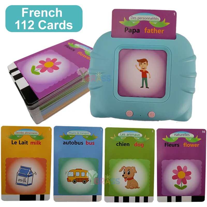 Говорящие карточки YGRASS для изучения языков French 112cards
