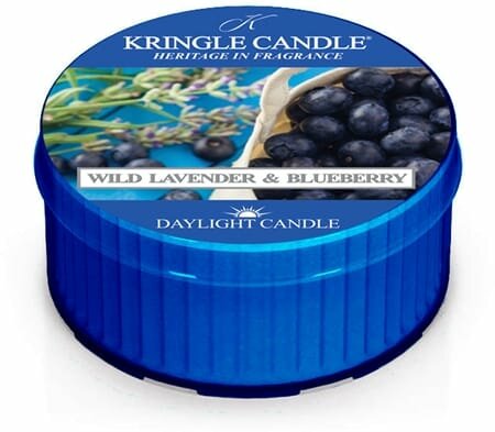 Свеча Kringle Candle Wild Lavender & Blueberry, белый, 42 г
