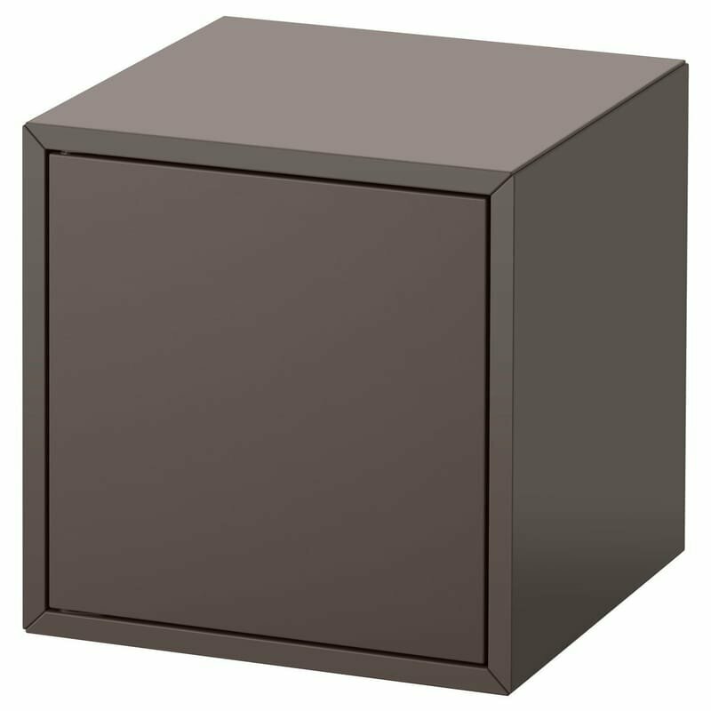 Полка IKEA EKET шкаф с дверцами 903.449.27, темно-серый, 35x35x35 см