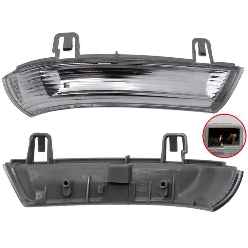 Повторитель поворота в зеркало правый для Volkswagen Passat B6 2005-2010, Фольксваген Пассат Б6 повторитель поворота в зеркало правый SAT ST-VWA8-940CL-1, oem 1K0949102