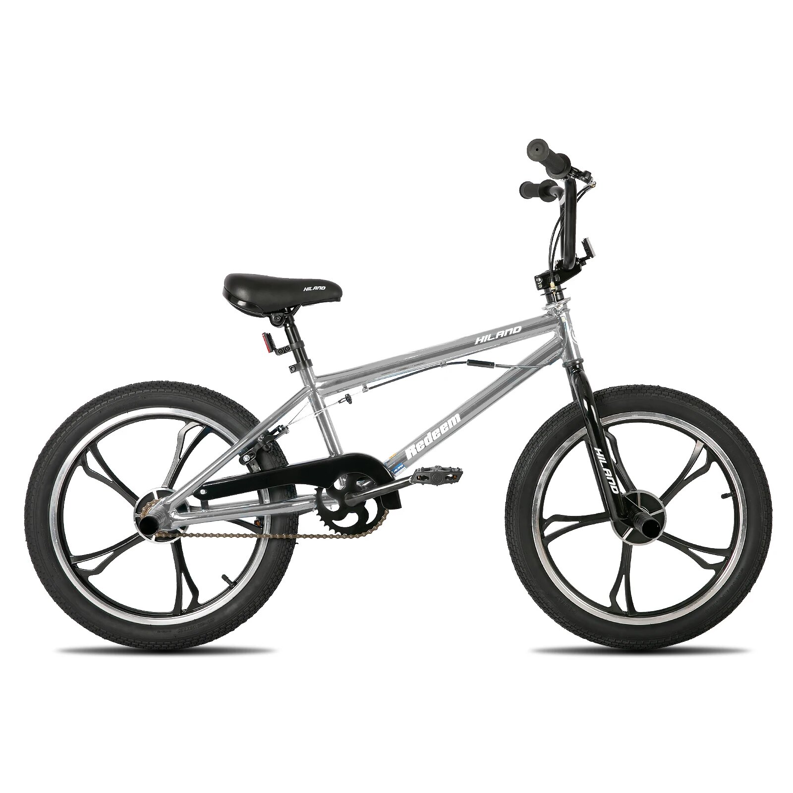 Детский велосипед BMX Hiland 20 дюймов для мальчиков и девочек в возрасте 5-12 лет, с 360-градусным ротором для фристайла, 4 пегс, однократная скорость, детский велосипед BMX