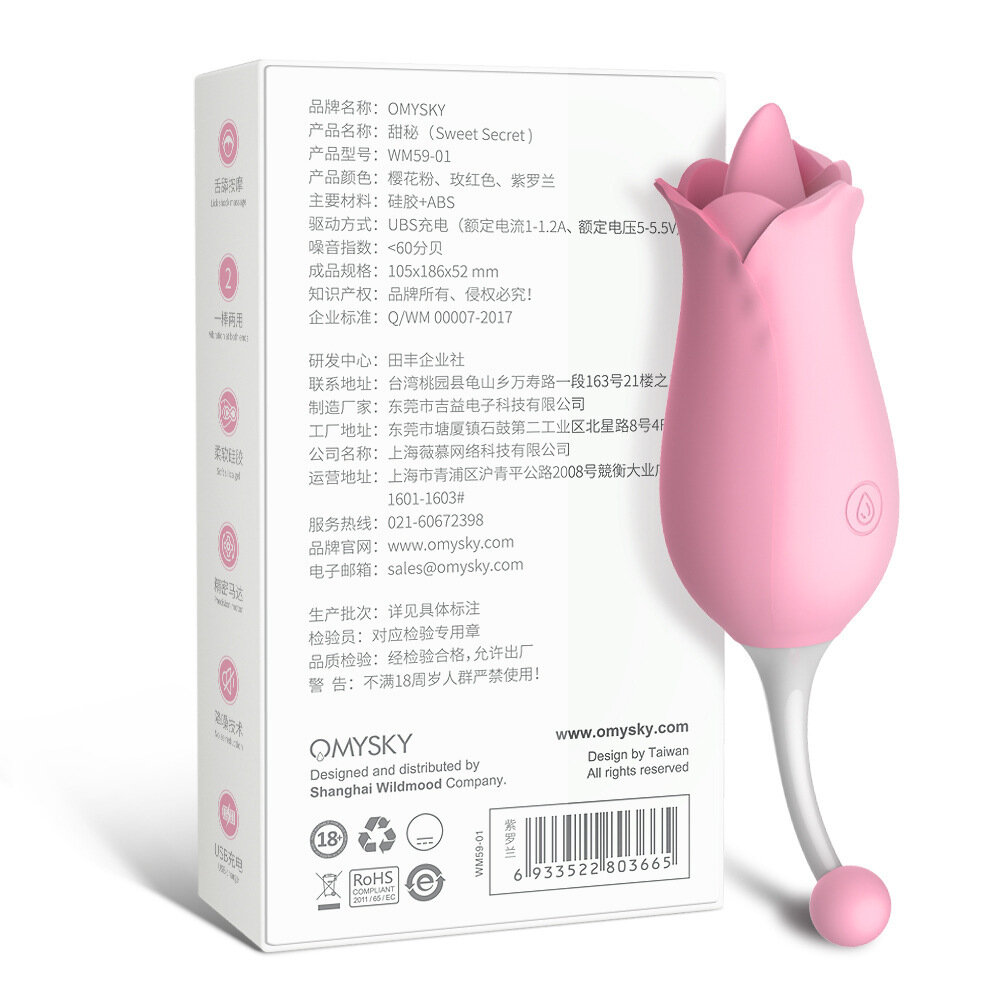 Sweet Point Pen Нагреваемый Вибрирующий Стимулятор Клитора для Женщин, Розовый, Длина 75-95 мм