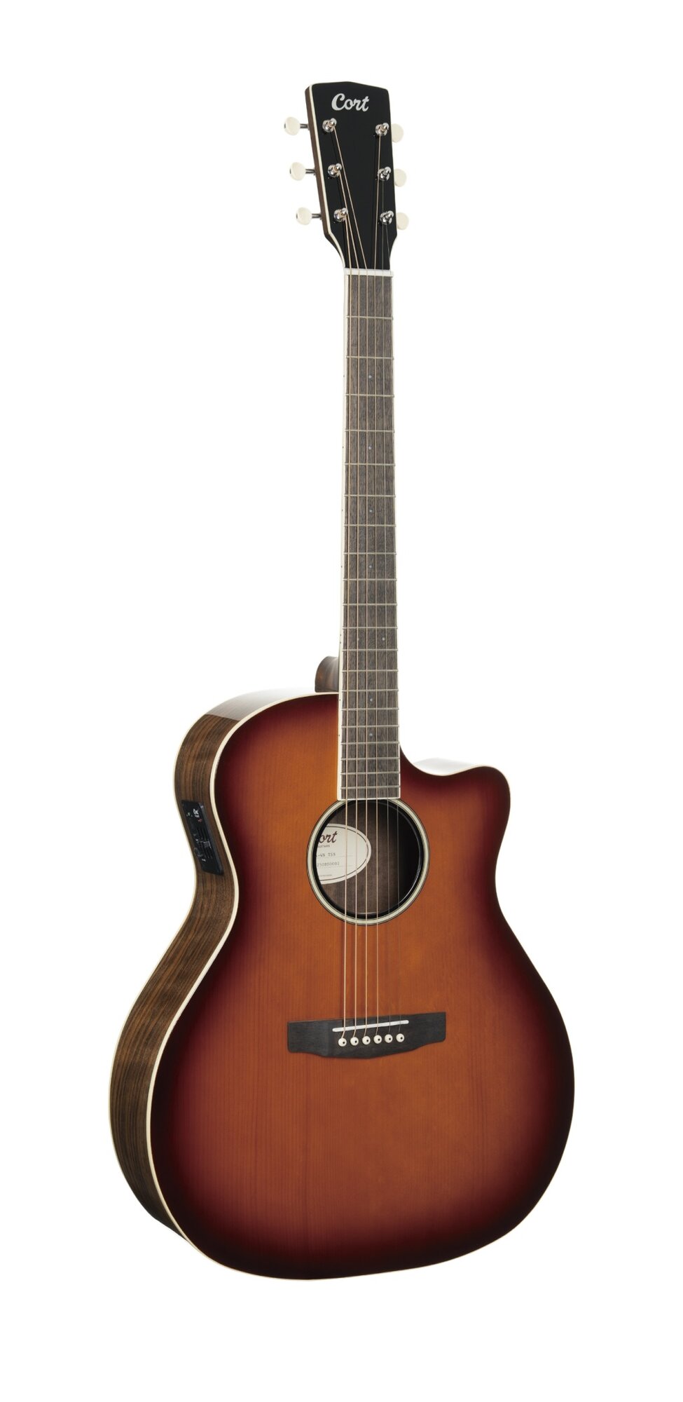 Exotic-GA-Walnut-SS Exotic Series Электро-акустическая гитара, санберст, Cort