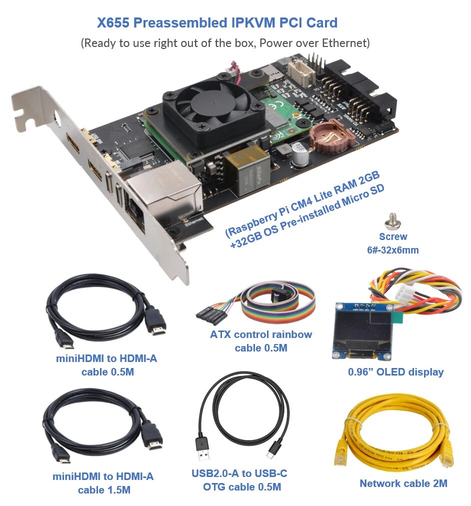 SupTronics IPKVM X655 для Raspberry Pi X655-ASSEMBLIED-KIT