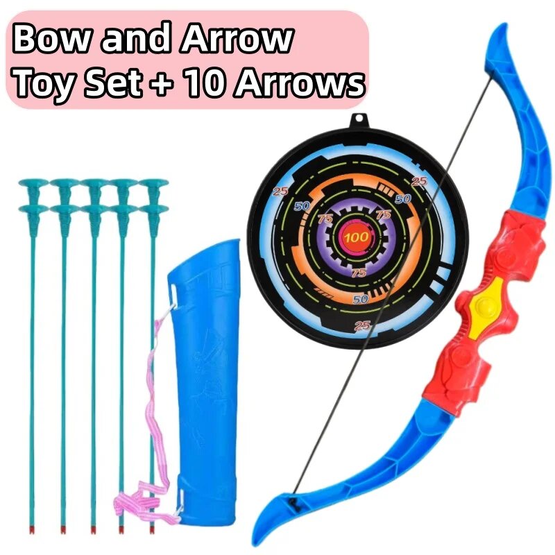 Детский набор для стрельбы из лука с мишенью Blue with 10 Arrow
