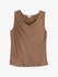 Топ DIEGA Draped-neck sleeveless top, размер 48, коричневый