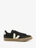 Кроссовки VEJA Logo-patch suede sneakers, размер 46, черный