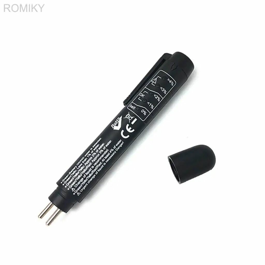 Светодиодный автомобильный тестер тормозной жидкости, Ручка для проверки качества масла, 5 светодиодных индикаторов, высокочувствительный датчик