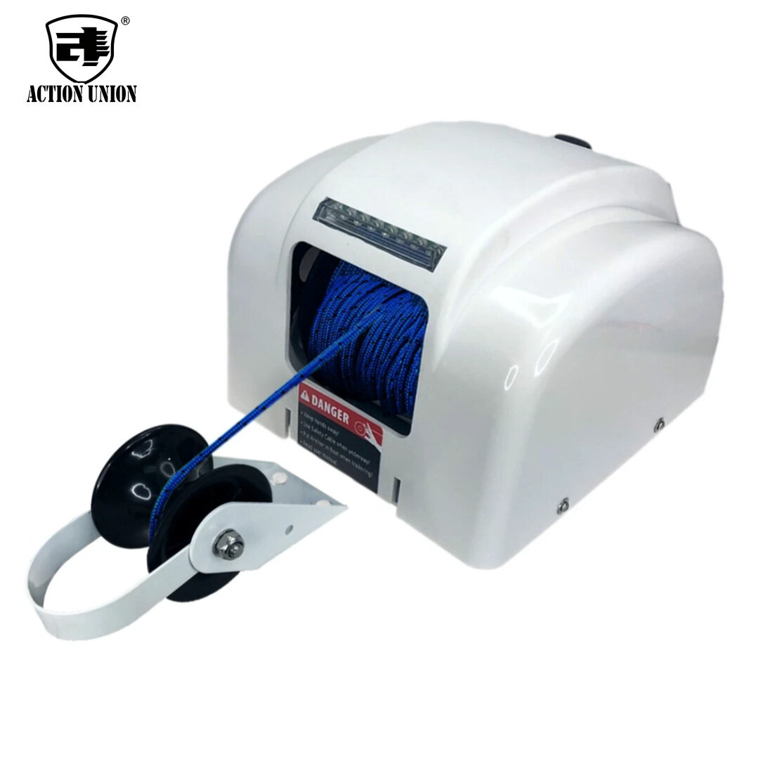 HNP-AC45SW 12V Электрическая якорная лебедка для яхт и лодок, для соленой воды, автоматический спуск якоря, макс. вес якоря 21 кг
