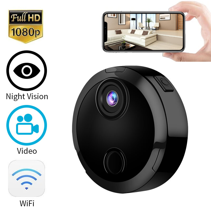 Wifi камера видеонаблюдения HD 1080P с функцией ночного видения, обнаружением движения и двусторонней аудиосвязью, HDQ15