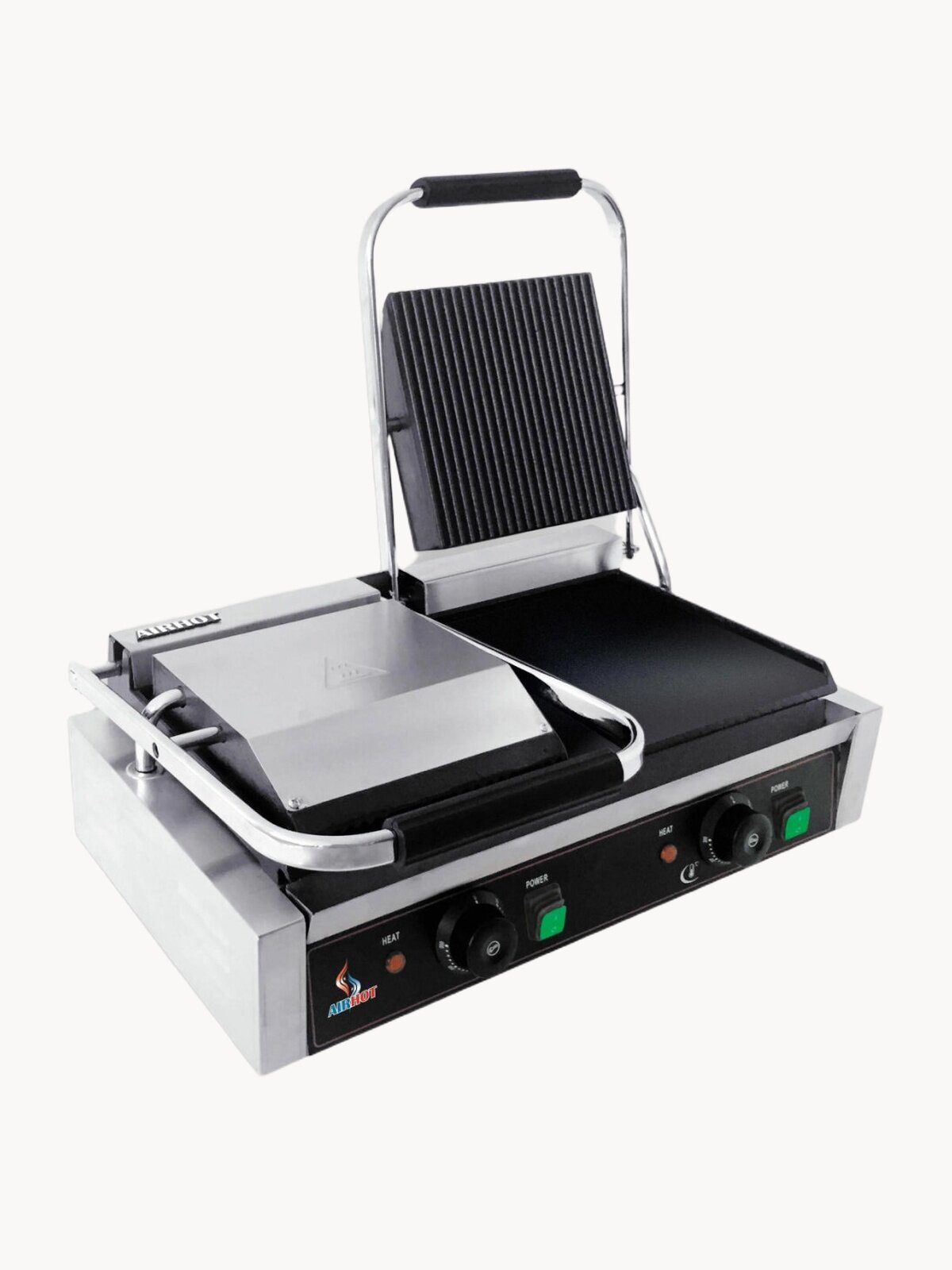 Гриль электрический AIRHOT DCG-FG двойной, контактный, электрогриль профессиональный 3,6 кВт