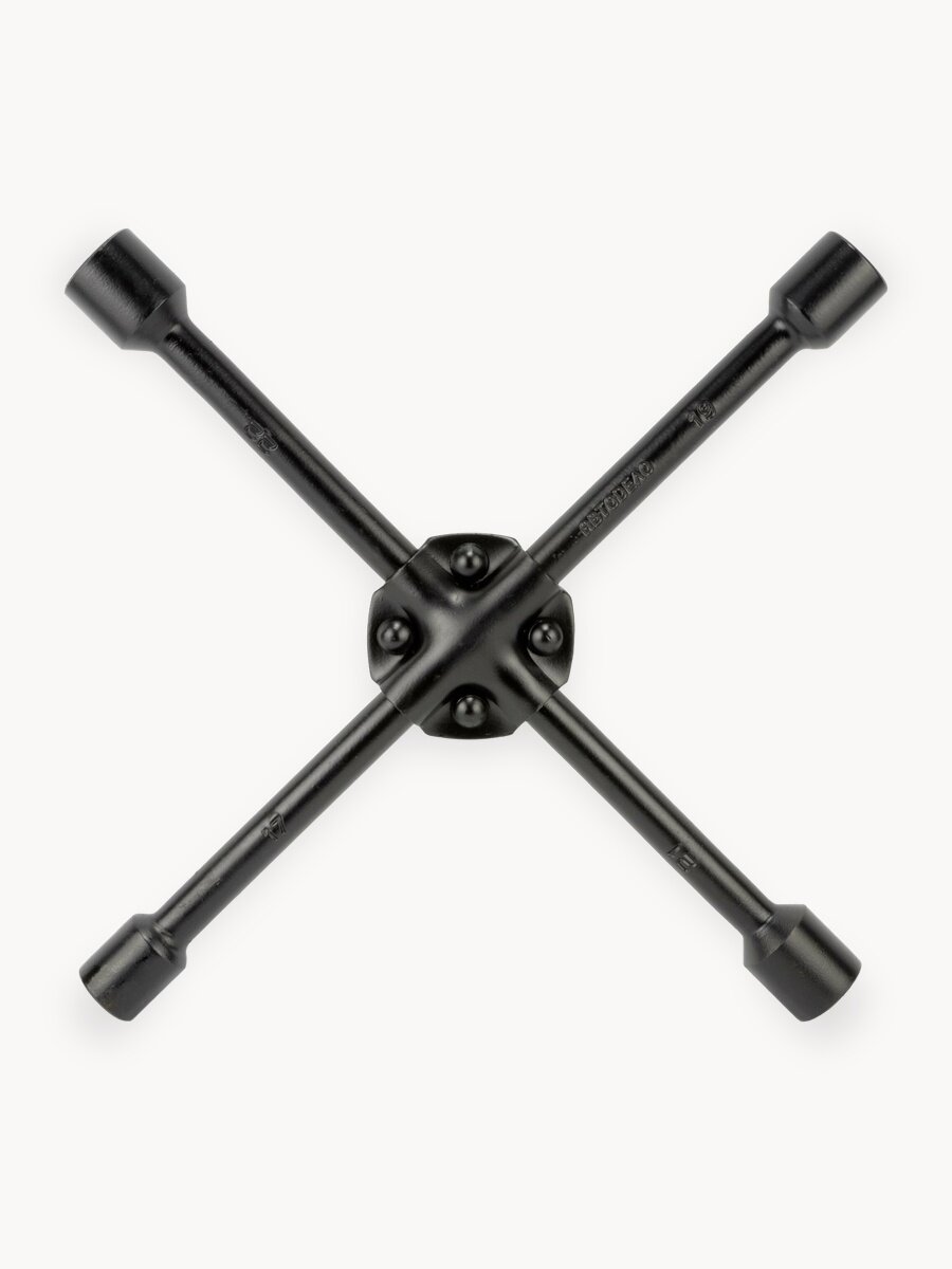 AVTODELO 30817 Ключ баллонный-крест (17*19*21*22)(черн. лак, усиленный)(АвтоDело) (30817)