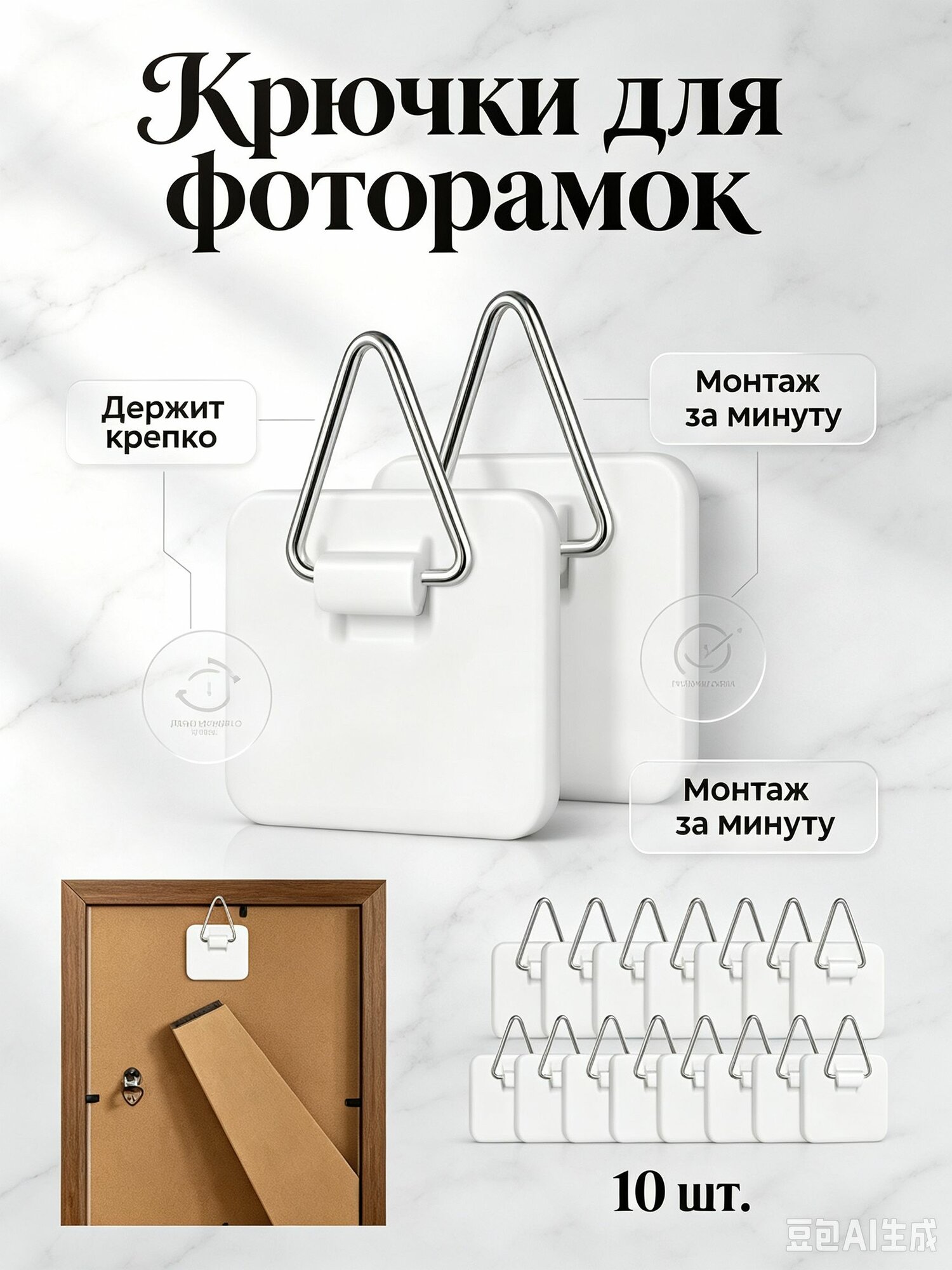 Крепление для картин, 10 шт