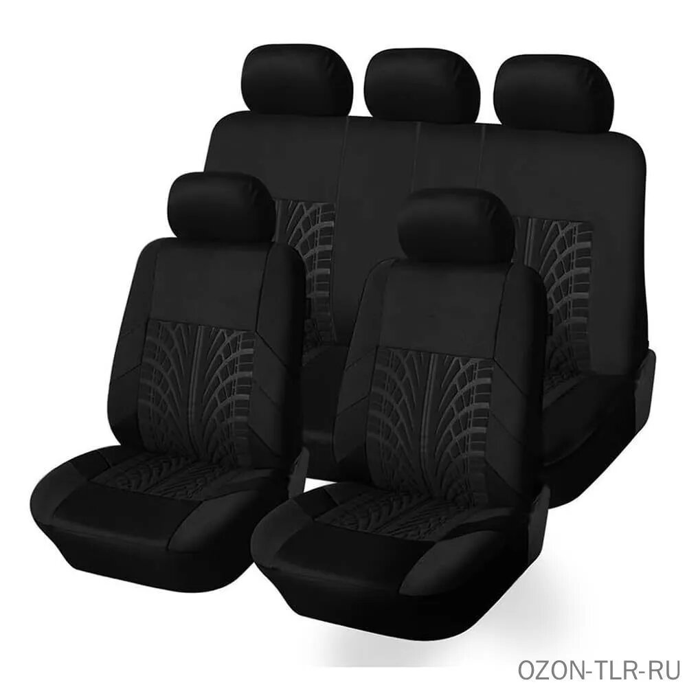 Ailaah Чехол на автомобиль для Toyota Echo 2000-2005, Черный, Комплект из 5 шт.
