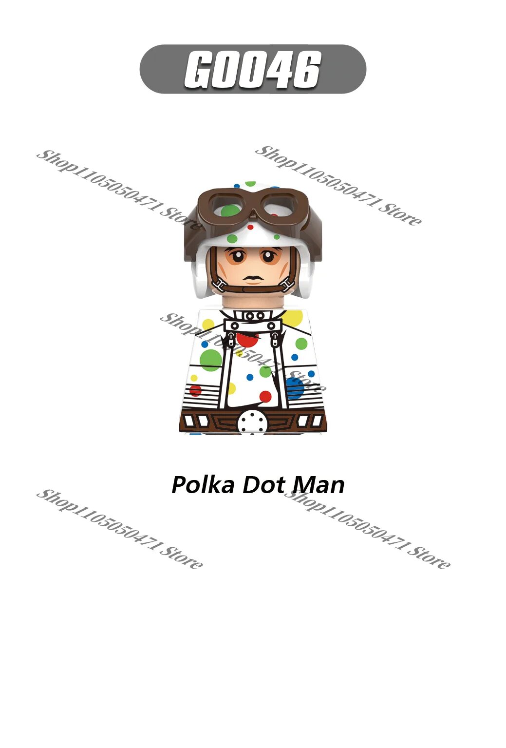 Polka Dot Man, G0046, Белый