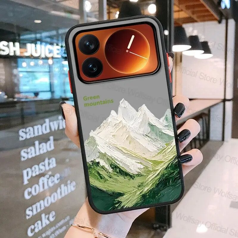 Чехол с 3D-изображением снежных гор для Xiaomi 17 Pro, чехлы для Xiaomi 17 Mi Сяоми 17, Black-XSFJ