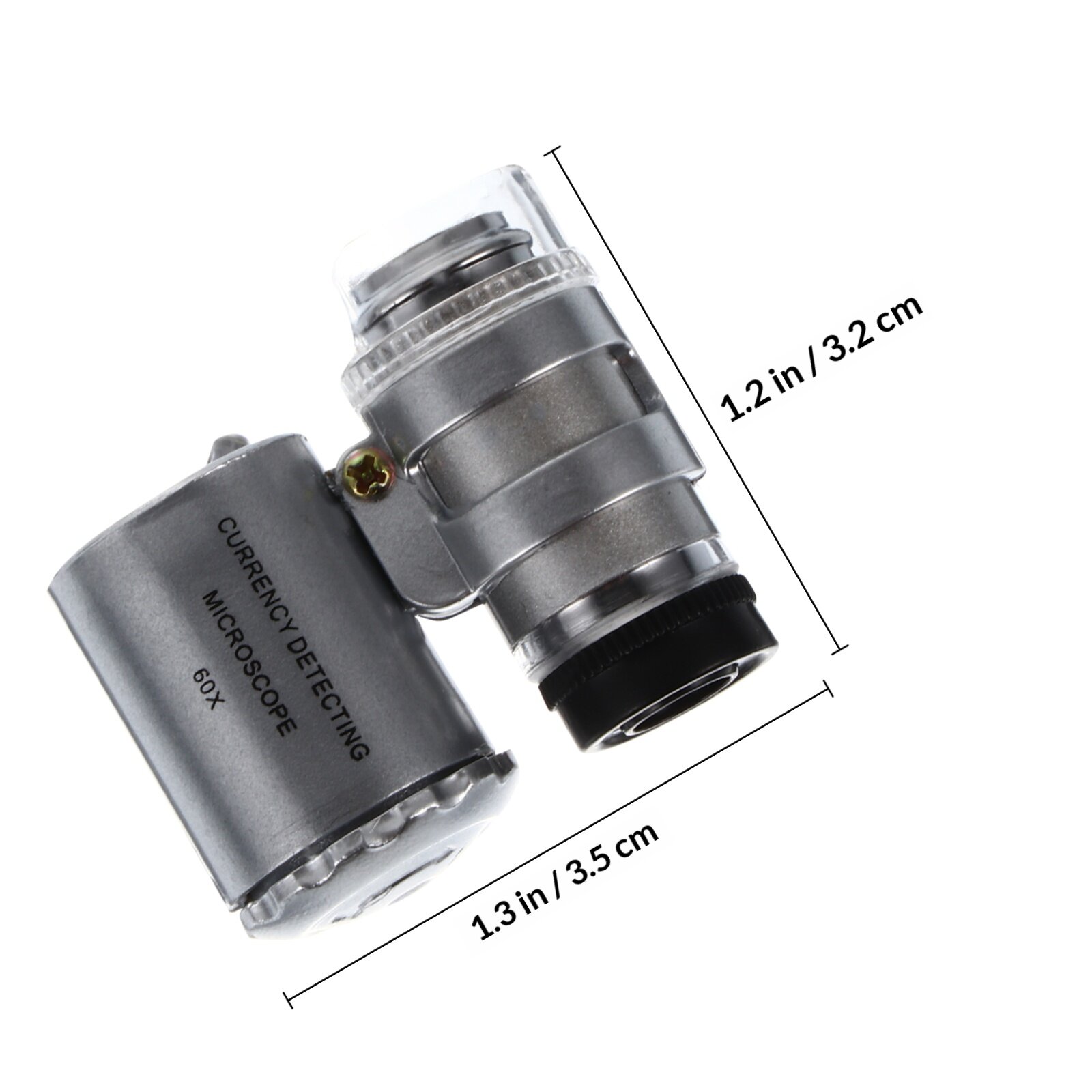 Лупа С Microscope Для Определения Подлинности Купюр Сvet Silver 3 5X3 2X1 6CM