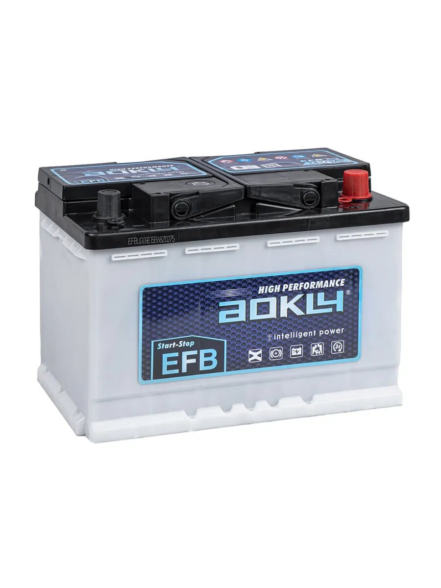 Аккумулятор AOKLY EFB Stop&Go 70 А/ч обратный R+ 780А