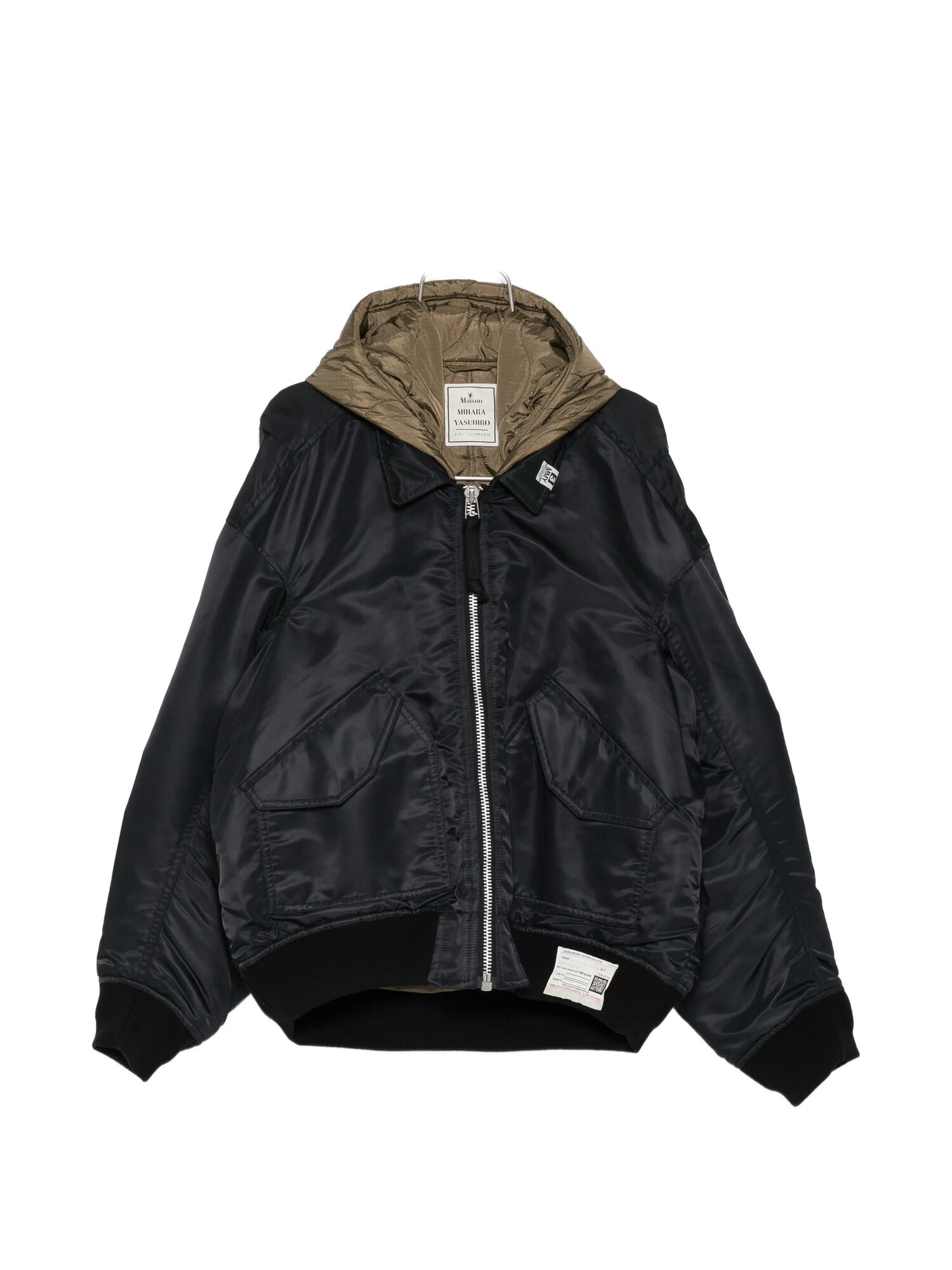 Куртка Layered-hood bomber jacket
