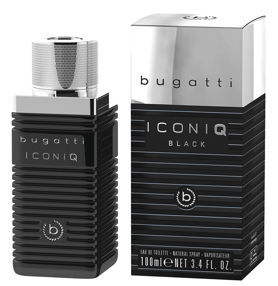 Туалетная вода для мужчин Bugatti IconiQ Black 100 мл - Иконик Блэк аромат