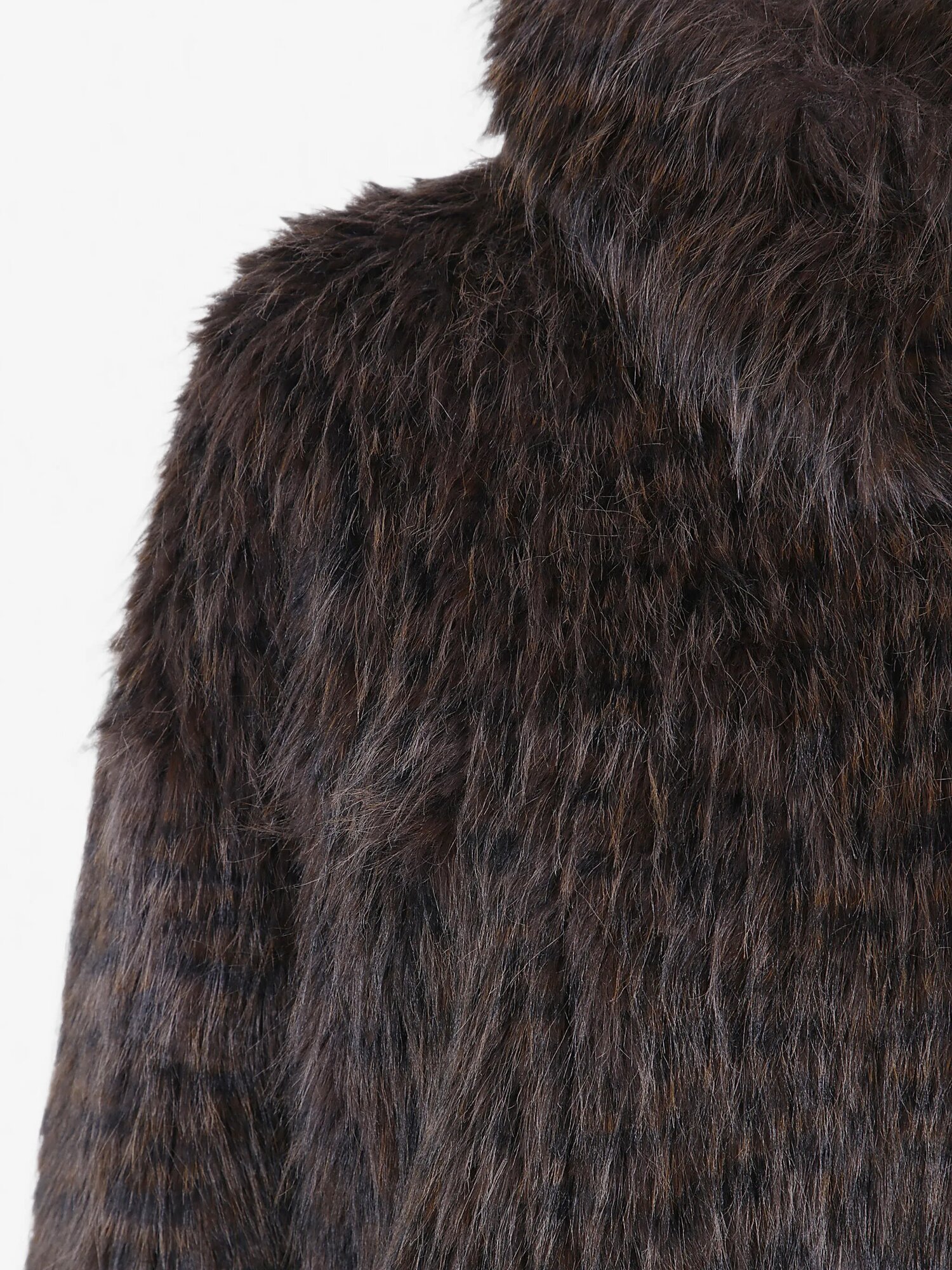 Куртка BETTA CORRADI Leopard-print faux-fur jacket, размер 46, черный — фото 1