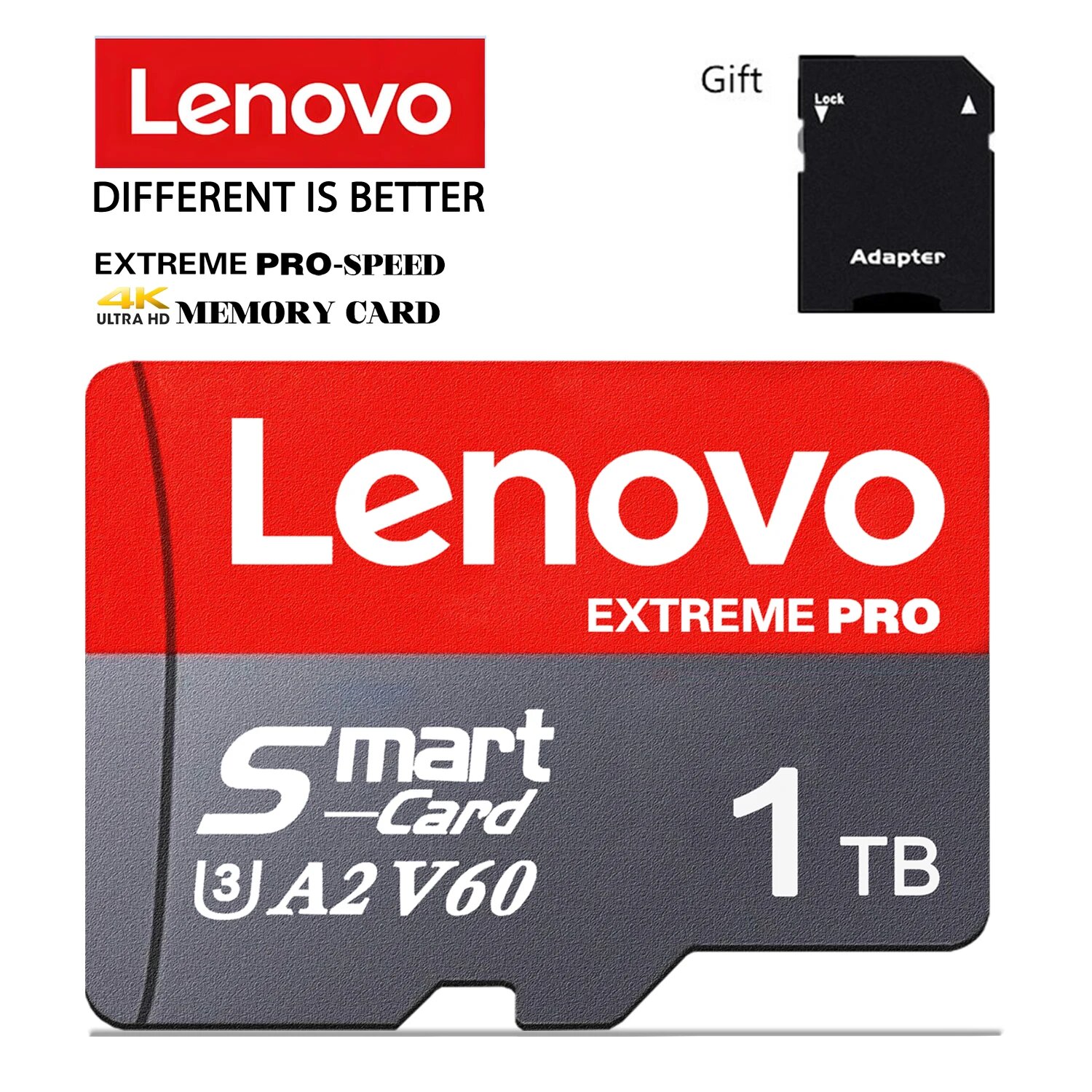 Карта памяти Lenovo Ultra SD 256 ГБ 1 TB-Red SD