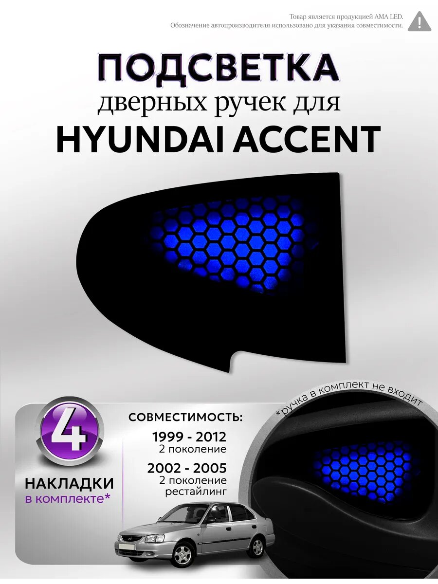 Подсветка, накладка дверных ручек