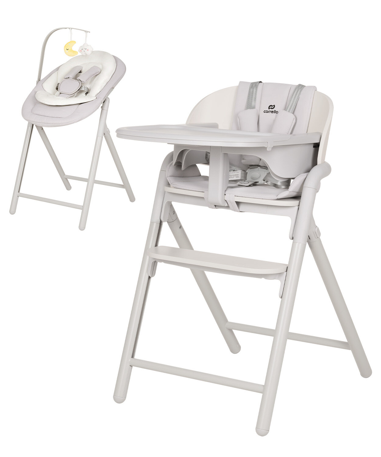 Стульчик для кормления CARRELLO Tenero Серый (Atlantis Grey) CRL-9507