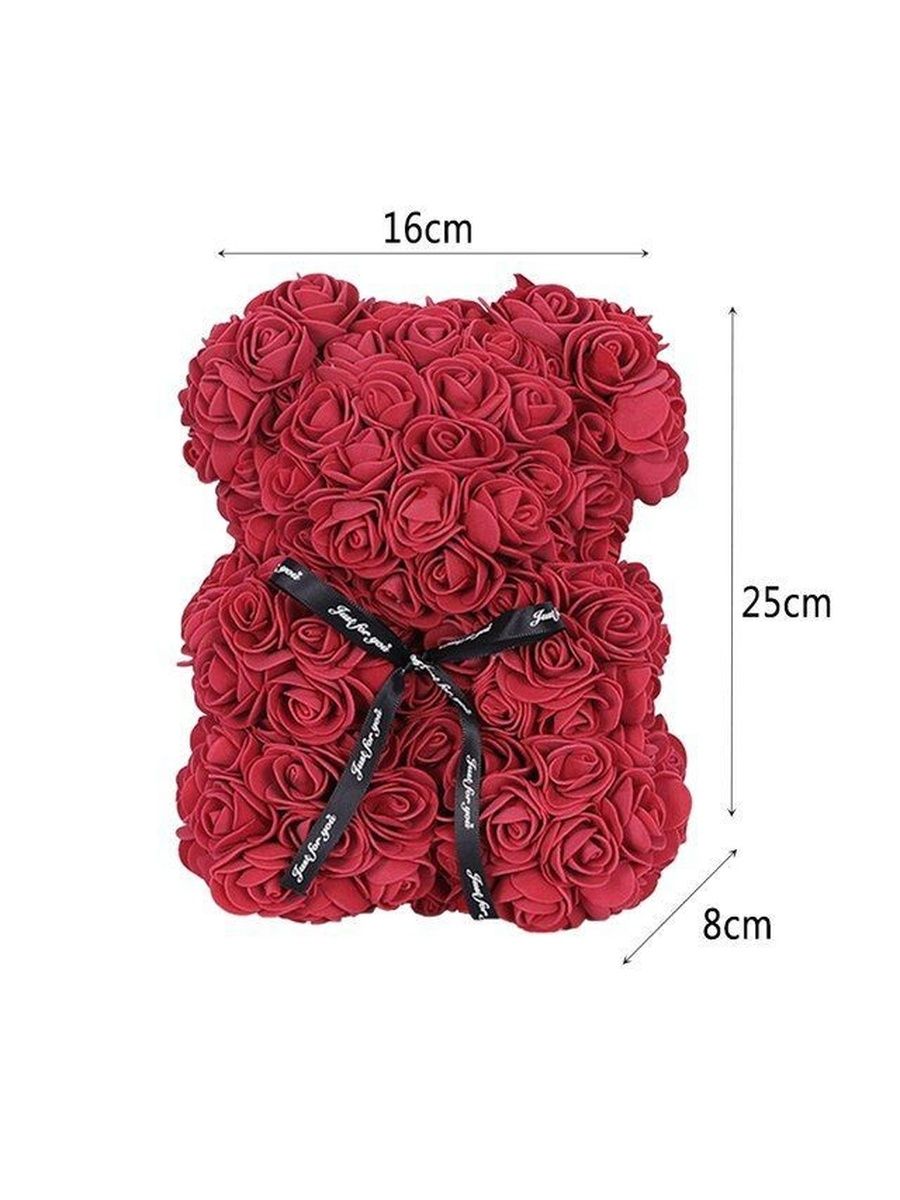 Мишка из роз S Cute flower bear