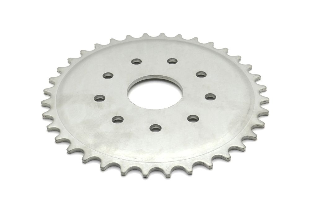 Звезда ведомая 36z F50, F80, NR50, NR80, T100,72(8P) (9 отверстий) цинк
