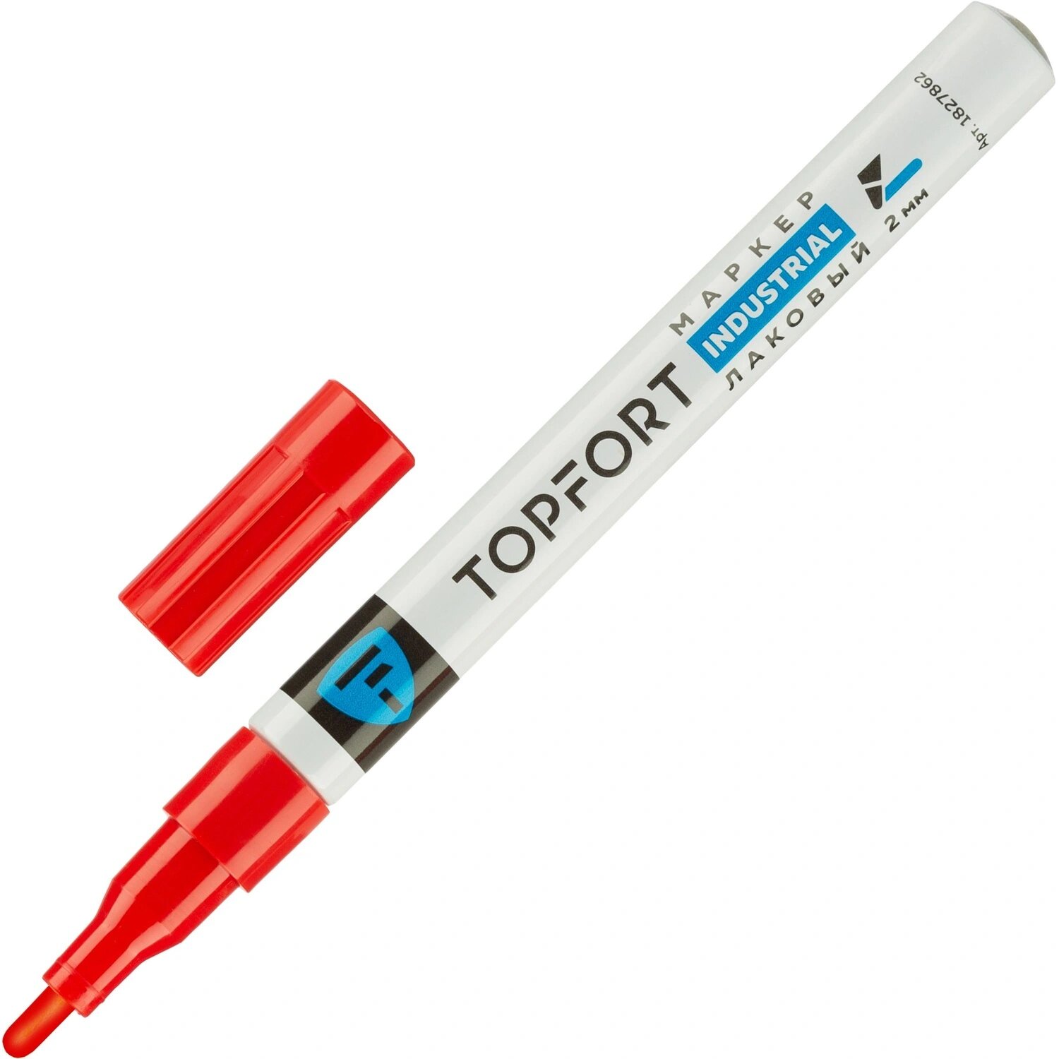 TOPFORT Маркер промышленный лаковый TOPFORT красный 2 мм (1827862)
