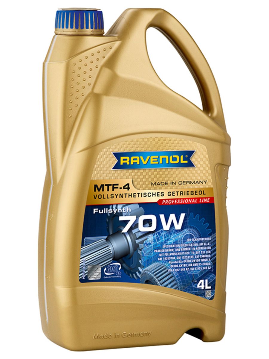 Трансмиссионное масло RAVENOL MTF-4 70W, 4 литра