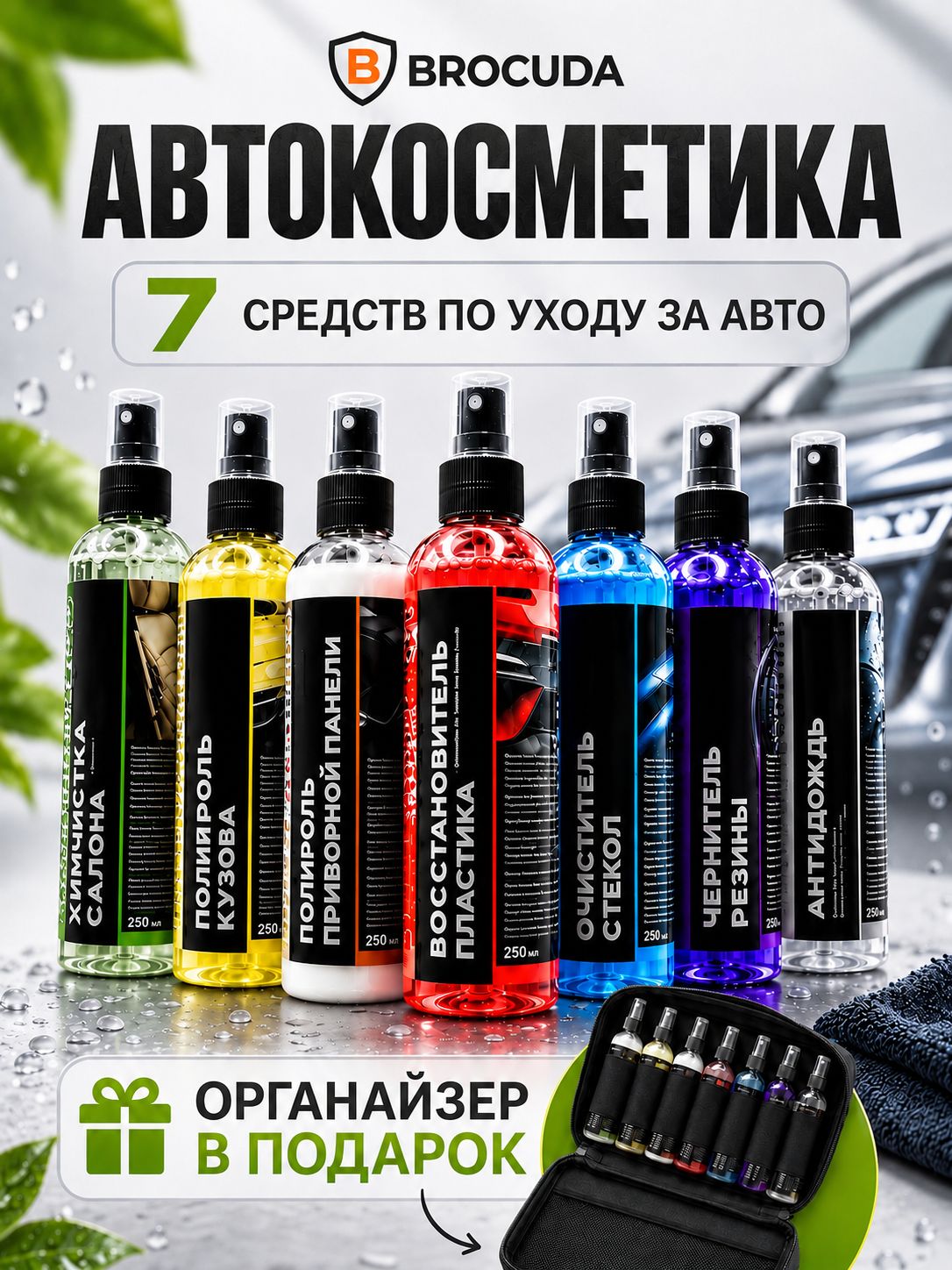Подарочный набор автомобилиста для мойки авто, Подарок мужчине